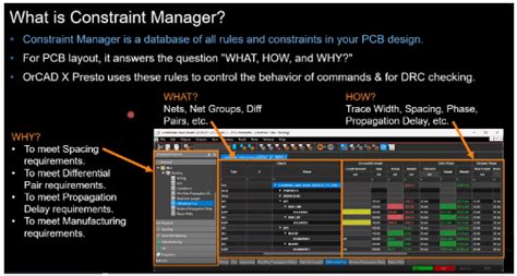 Managing Constraints In OrCAD X