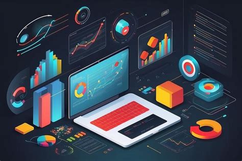 premium photo visual data concept illustration