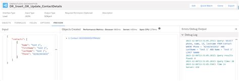 Insertupdate Contact Details To Salesforce Using Dataraptor Load