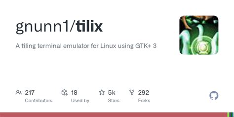GitHub Gnunn Tilix A Tiling Terminal Emulator For Linux Using GTK
