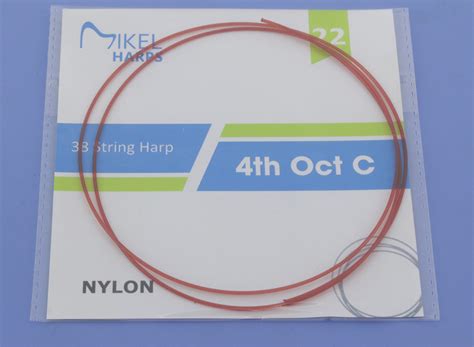 38 string harp string set nylon biocarbon and metal wires mikel harps
