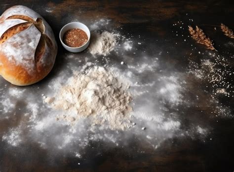 Premium Ai Image Fresh Tasty Bread Background
