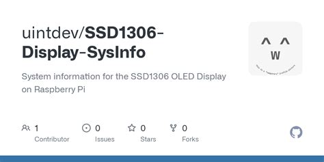 GitHub Uintdev SSD1306 Display SysInfo System Information For The SSD1306 OLED Display On