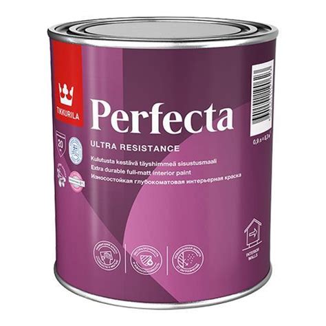 Краска Tikkurila для стен и потолка Perfecta База A, 0.9 л Гладкая ...
