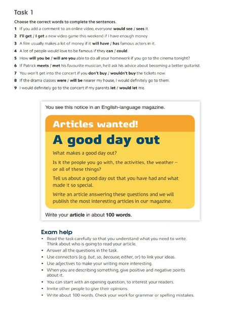 Writing Conditionals Pdf