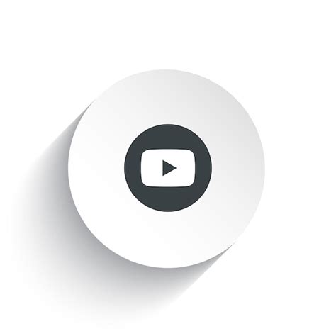 Premium Vector An Icon Vector Youtube With The Circle Background Plus