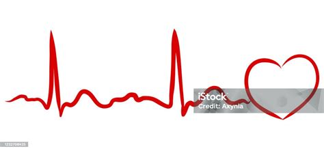 빨간 색으로 손으로 그린 하트 모양의 하트 비트 연속 라인 의료 벡터 그림입니다 심장 맥박 심전도 의료 배경 벡터 Eps 10의 디지털 페인팅 낙서 스타일 맥박 추적에 대한