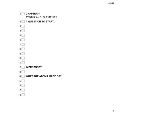 Chapter 4 Winters Lecture Notes Atoms And Elements A Question To