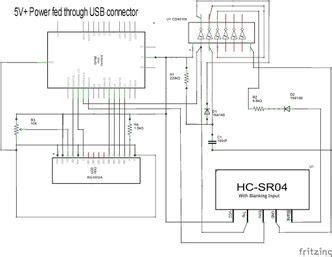 Long Range Ultrasonic Distance Sensor Devre şeması Uzun mesafe Devre