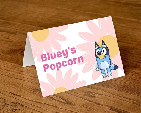 Printable Bluey Party Food Labels Bluey Birthday Printables