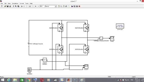 The Matlab Simulink Model Of The Unipolar Spwm Inverter