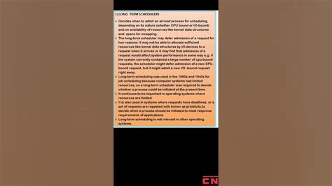 Schedulers Process Scheduling In Operating System Operatingsystem