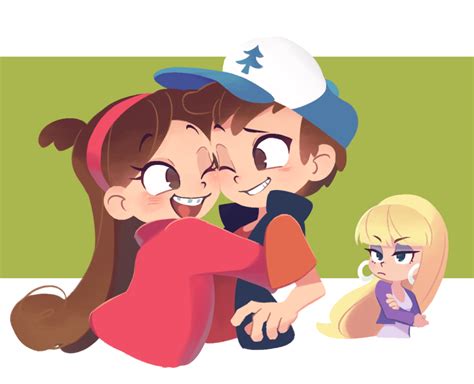 Mabel Pines Dipper Pines And Pacifica Northwest Gravity Falls Drawn By Ukata Danbooru