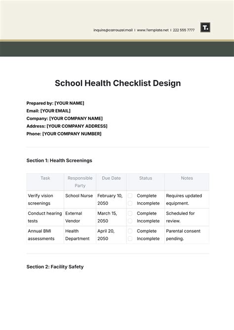 Free Medical Equipment Checklist Template to Edit Online