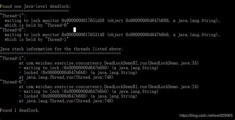 Java死锁排查 Csdn博客
