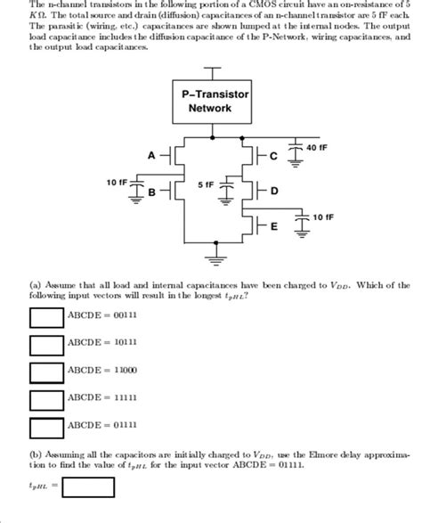 Solved The Channel Transistors In The Following Portion Of Chegg