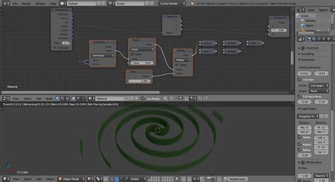 Cycles Render Engine Create Procedural Spiral Pattern Blender Stack