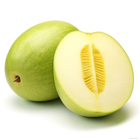 Premium Ai Image A Half Of A Melon With A Half Cut In Half