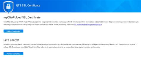 Darmowy certyfikat SSL dla serwerów QNAP BackUp Academy