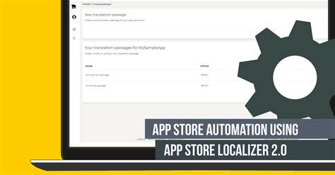 App Store Automation Using The App Store Localizer 20