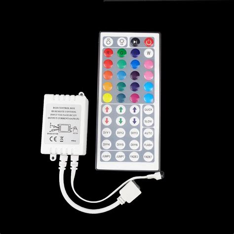 1 Pcs Mini LED IR RGB Remote Controller With IR Remote 44 Keys DC12V 6A Max Led Dimmer For 3528