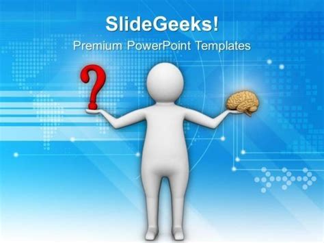 Solve The Questions With Help Of Brain PowerPoint Templates Ppt Backgrounds For Slides