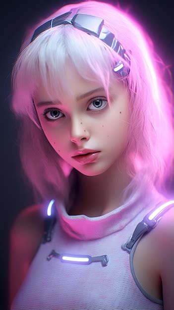 Premium Photo Dark Android Girl Cyberbionic Woman Techgirls