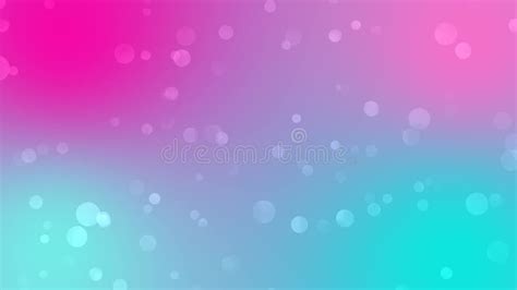 Turquoise And Pink Bokeh Gradient Background Loop Motion Moving Bubbles Colorful Blurred