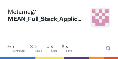 GitHub Metameg MEAN Full Stack Application