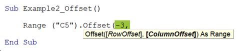 Vba Offset Excel Function Examples How To Use