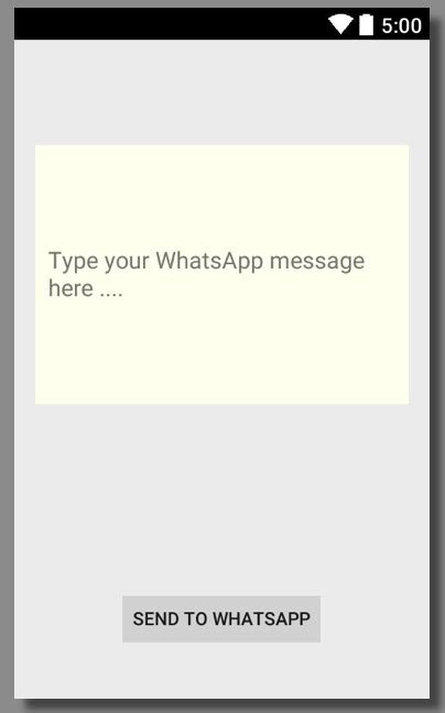 How To Send Whatsapp Message From Your Android App Using Intent Code2care