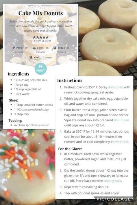 Delicious Cake Mix Donuts