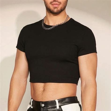 Mens Crop Top Etsy