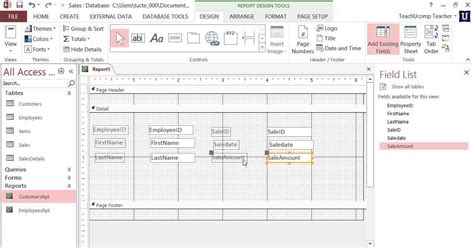 Introduction To Report In Ms Access 2013 Computer Hindi Notes