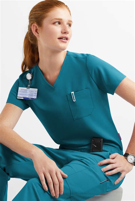 Movement By Butter Soft Womens Ceti V Neck Tuck In Topmedical Scrubs