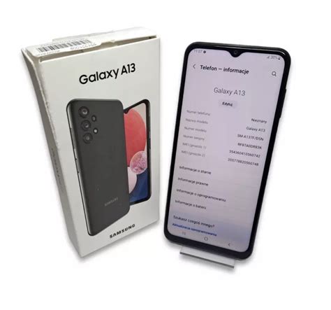 SMARTFON SAMSUNG GALAXY A13 4/64GB BLACK /OPIS! - 13200204691 ...
