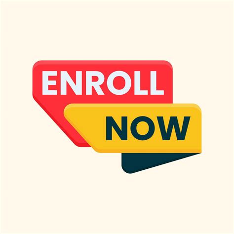 Enroll Now Button Banner Vector Clipart 27123899 Vector Art At Vecteezy