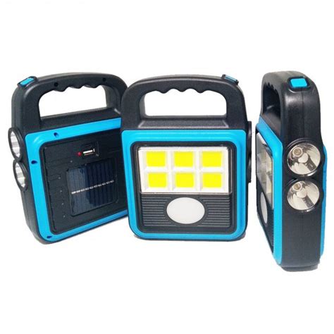 Фонарь лампа прожектор аккумуляторный с солнечной панелью и Power Bank Cata Hs 8020d фото