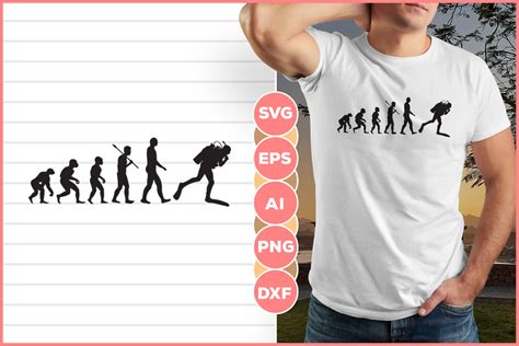 Diver Evolution Graphic By Infinitygraph · Creative Fabrica