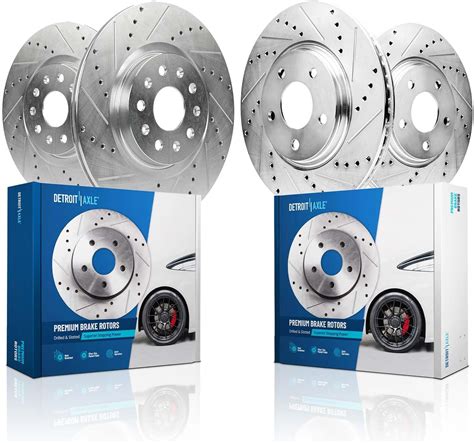 2015 Cadillac Cts Rear Drilled And Slotted Brake Rotors Pair
