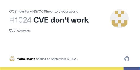 Cve Dont Work · Issue 1024 · Ocsinventory Ngocsinventory Ocsreports · Github