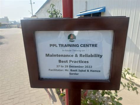 Basit Khan On Linkedin Maintenance Reliability Bestpractices Training Pakistan Crl Cmrp
