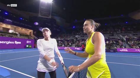 Ekaterina Alexandrova Aryna Sabalenka Die Highlights Wta Doha