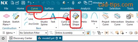 Drawing Freehand Curve On Surface In Siemens Nx Cad Tips