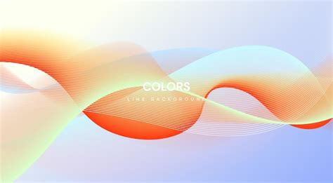 Premium Vector Abstract Background With Colorful Wavy Gradient Lines