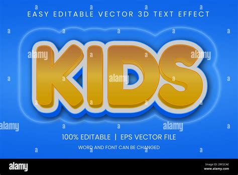 3d Editable Text Effect Stylish Editable Font Design Text Effect Font Stock Vector Image And Art