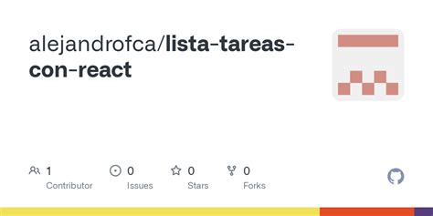 github alejandrofca lista tareas con react