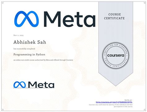 Abhishek Sah On Linkedin Python Courseragrad Codingjourney