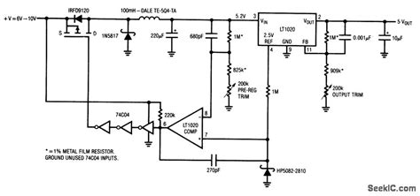 Micropowerpostregulatedswitchingregulator Powersupplycircuit Micropowerpostregulatedswitchingregulator Powersupplycircuit