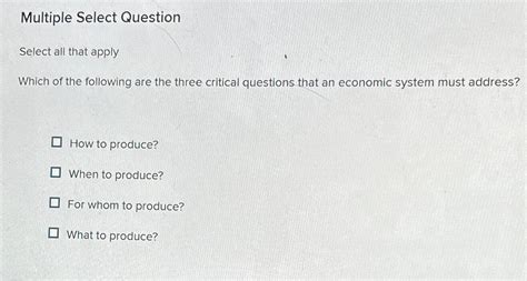 Solved Multiple Select Questionselect All That Applywhich Of
